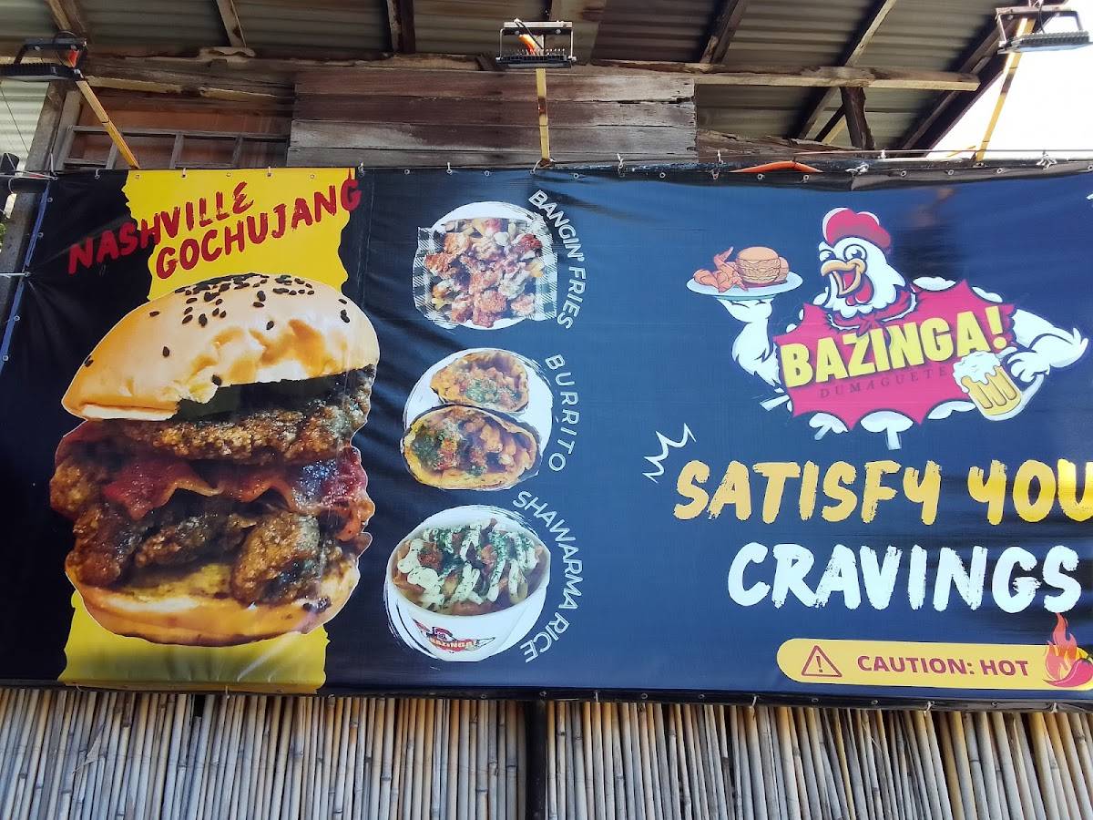 Menu at Bazinga Dumaguete restaurant, Dumaguete