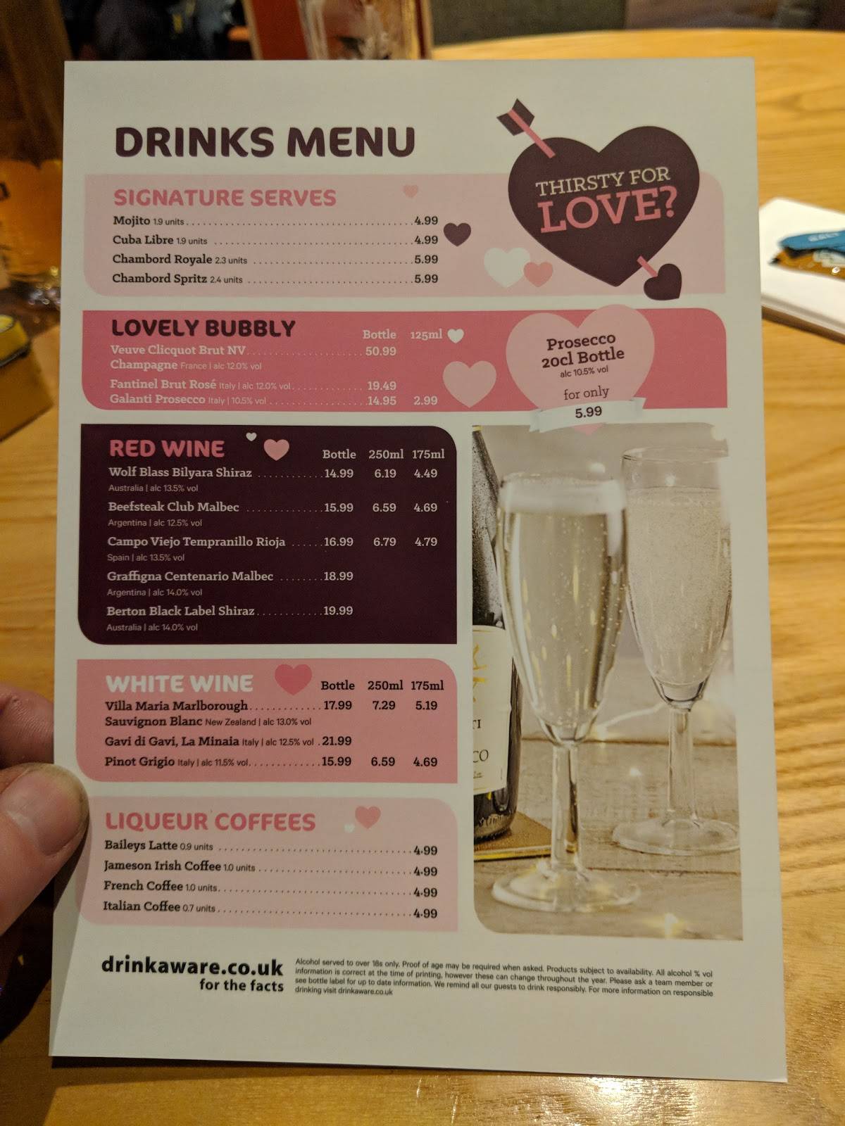 Menu at Beefeater The Woodlands pub & bar, Gravesend, Wrotham Rd