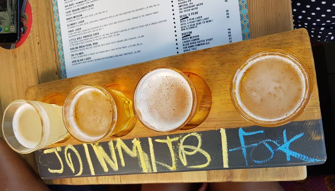 Menu at BeerShack pub & bar, Port Elizabeth, Dolphin's Leap