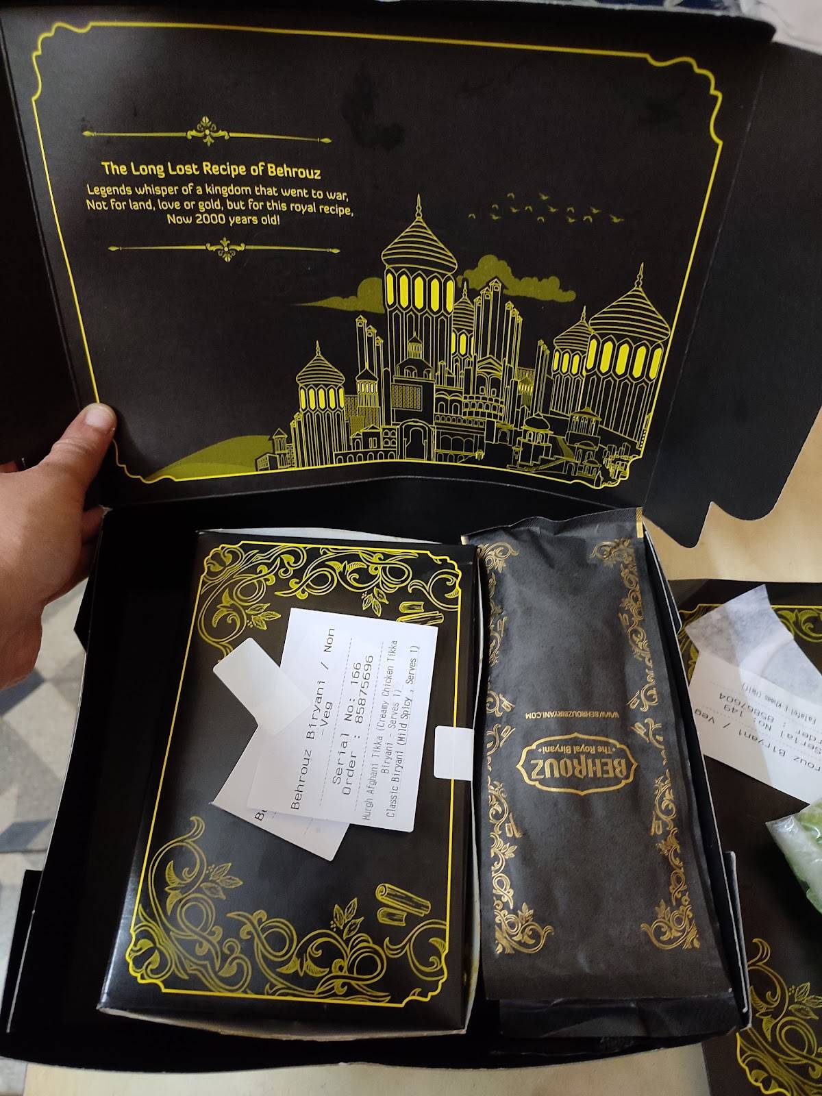 Menu at Behrouz Biryani Patia, Bhubaneswar
