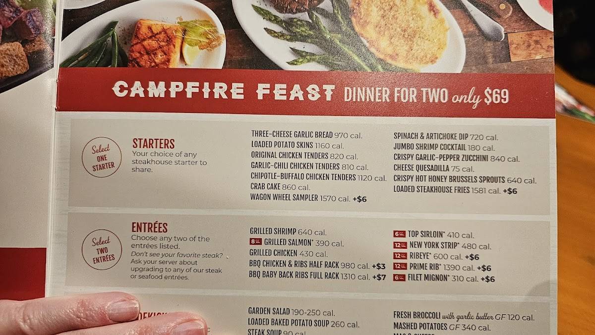 Menu at Black Angus Steakhouse, Torrance