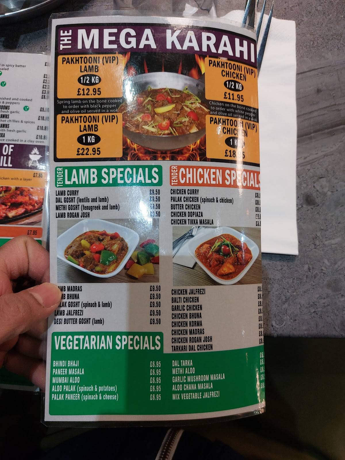 Menu at Kebabish Original Blackburn restaurant, Blackburn