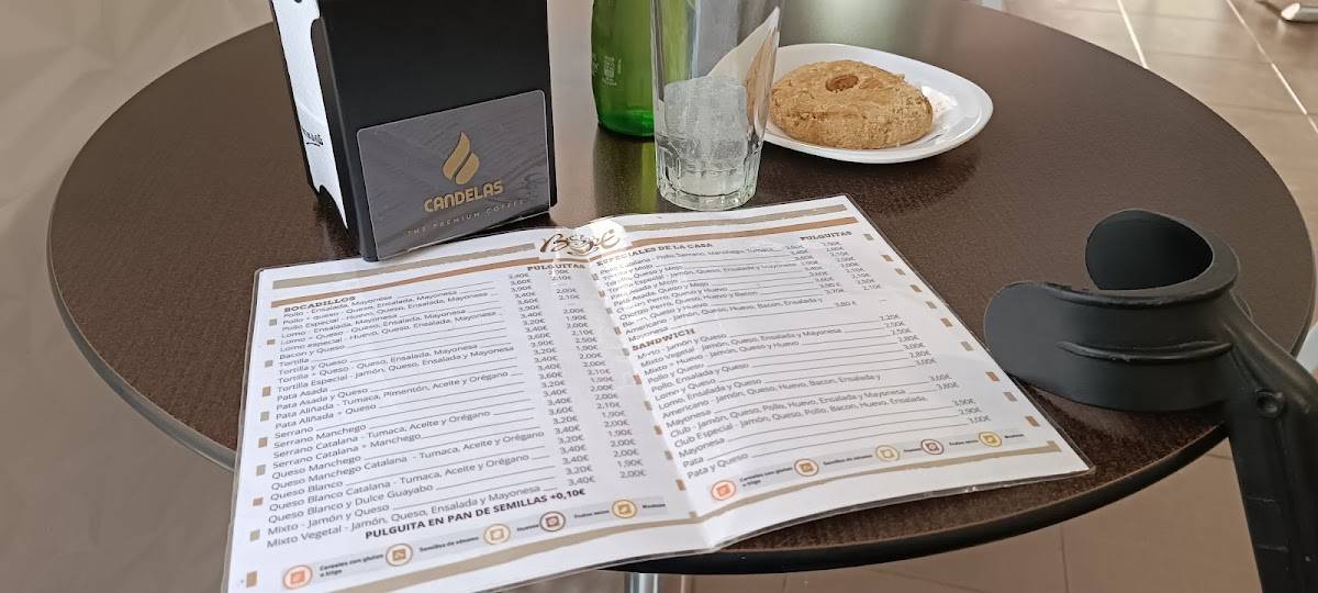 Carta de cafetería Bocado & Espresso, Santa Cruz de Tenerife