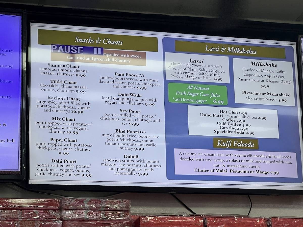 Menu at Bombay Sweets desserts, Houston, Hillcroft Ave