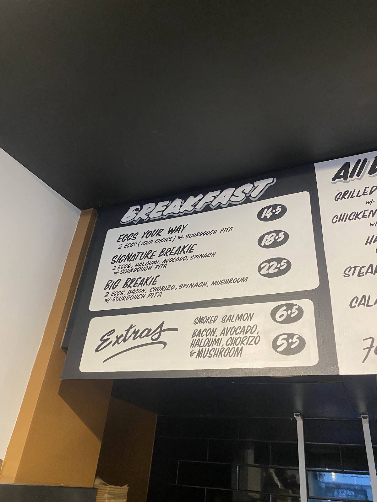 Menu at AKM CAFE BONDI BEACH, Bondi Beach