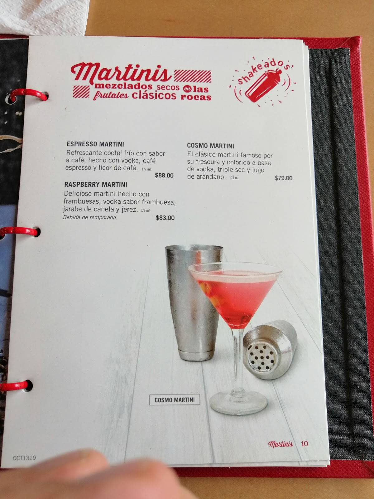 Carta del restaurante Boston's Pizza Cancún, Cancún
