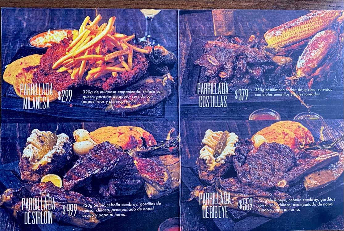 Carta del restaurante Botanero Moritas Torreón, Torreón