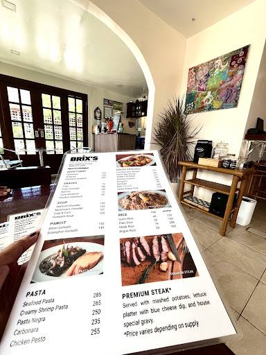 Menu at Brix's coffee and Resto Bar, Roxas City
