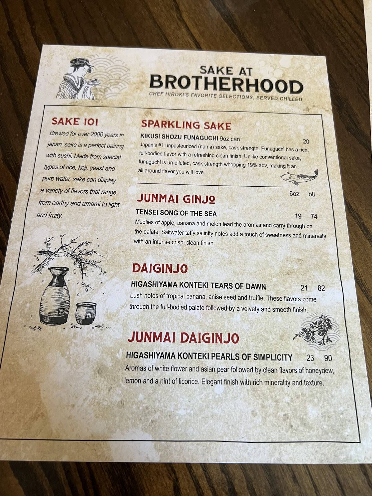 Menu at Brotherhood of Thieves pub & bar, Nantucket