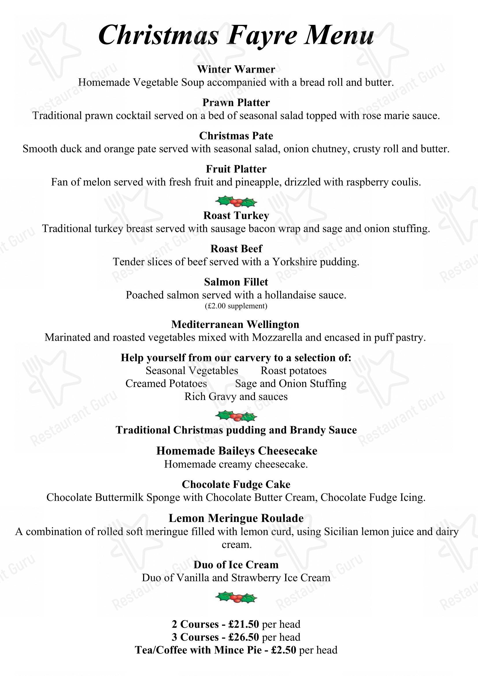 Menu at Broughton Craggs Hotel pub & bar, Broughton