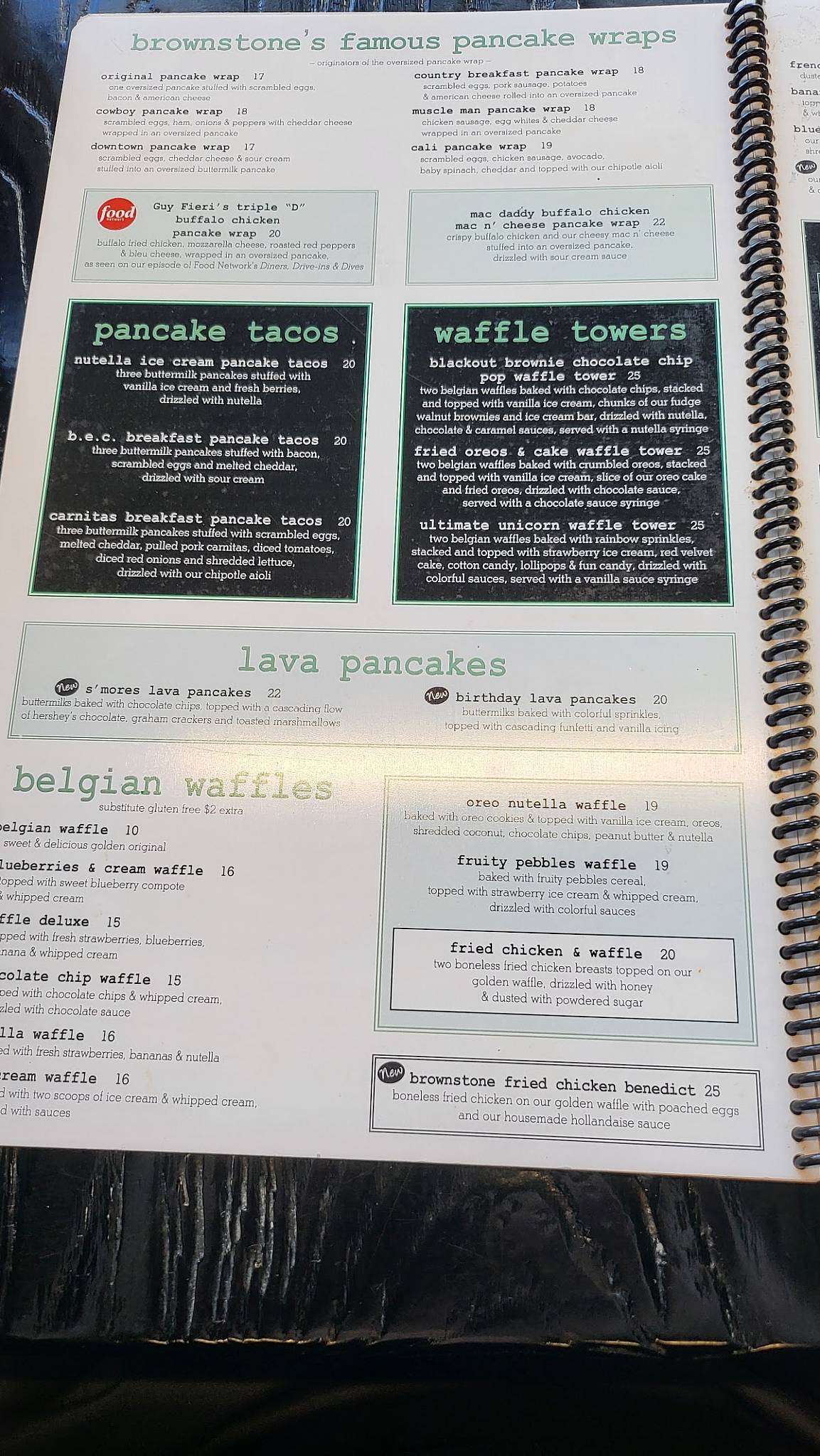 Menu at Brownstone Pancake Factory (Freehold, NJ) cafe, Freehold