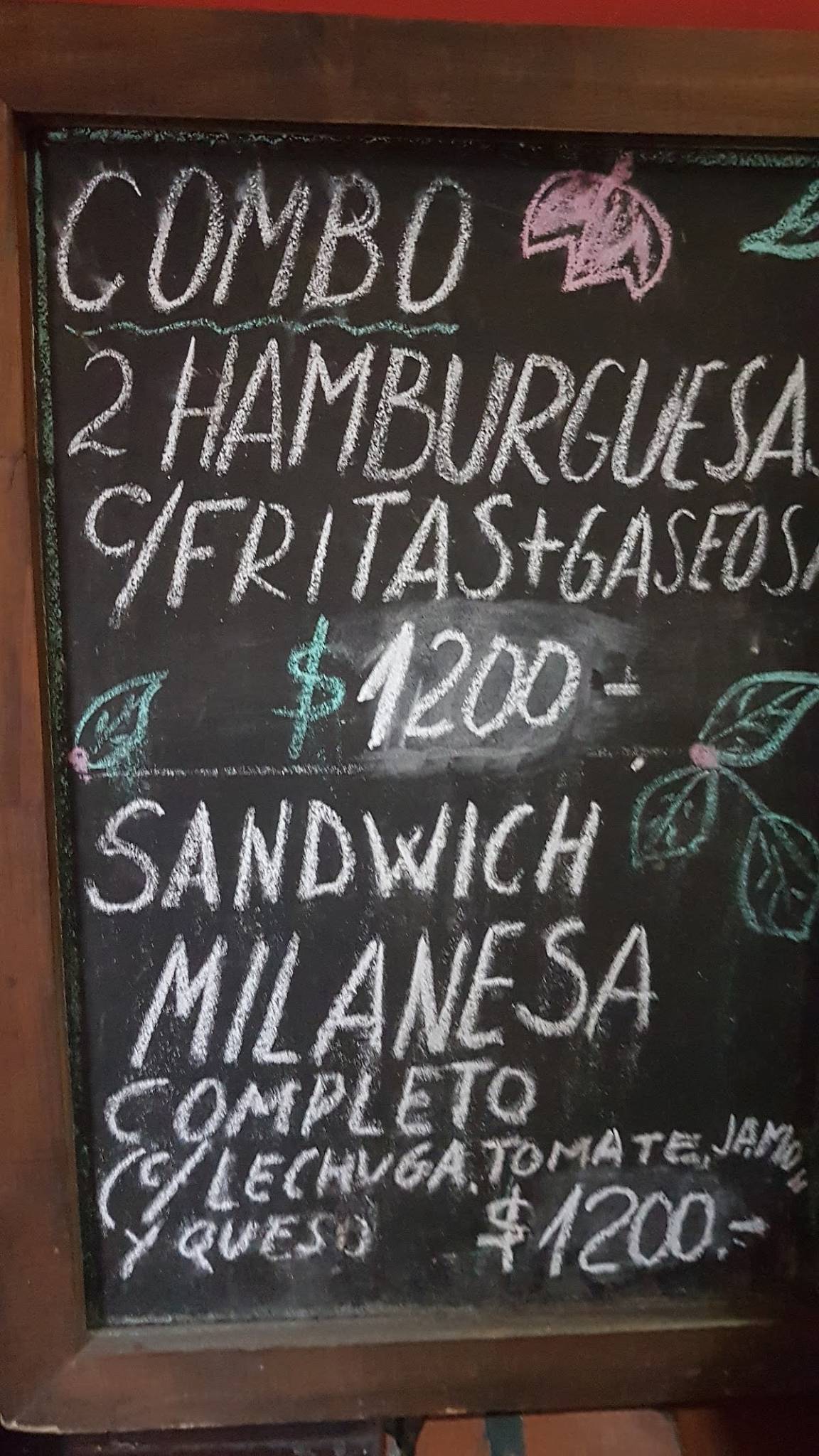 Carta de Parrilla "El Lazo", Buenos Aires