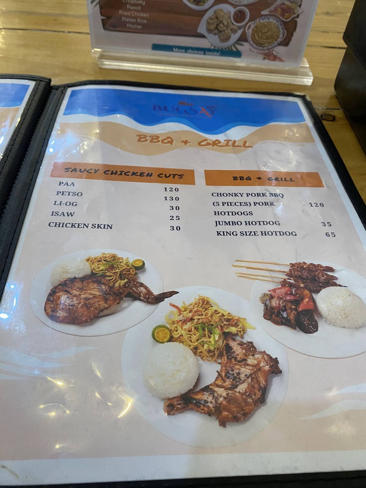 Menu at Bugsay Seafood Restaurant - Uptown, Cagayan de Oro