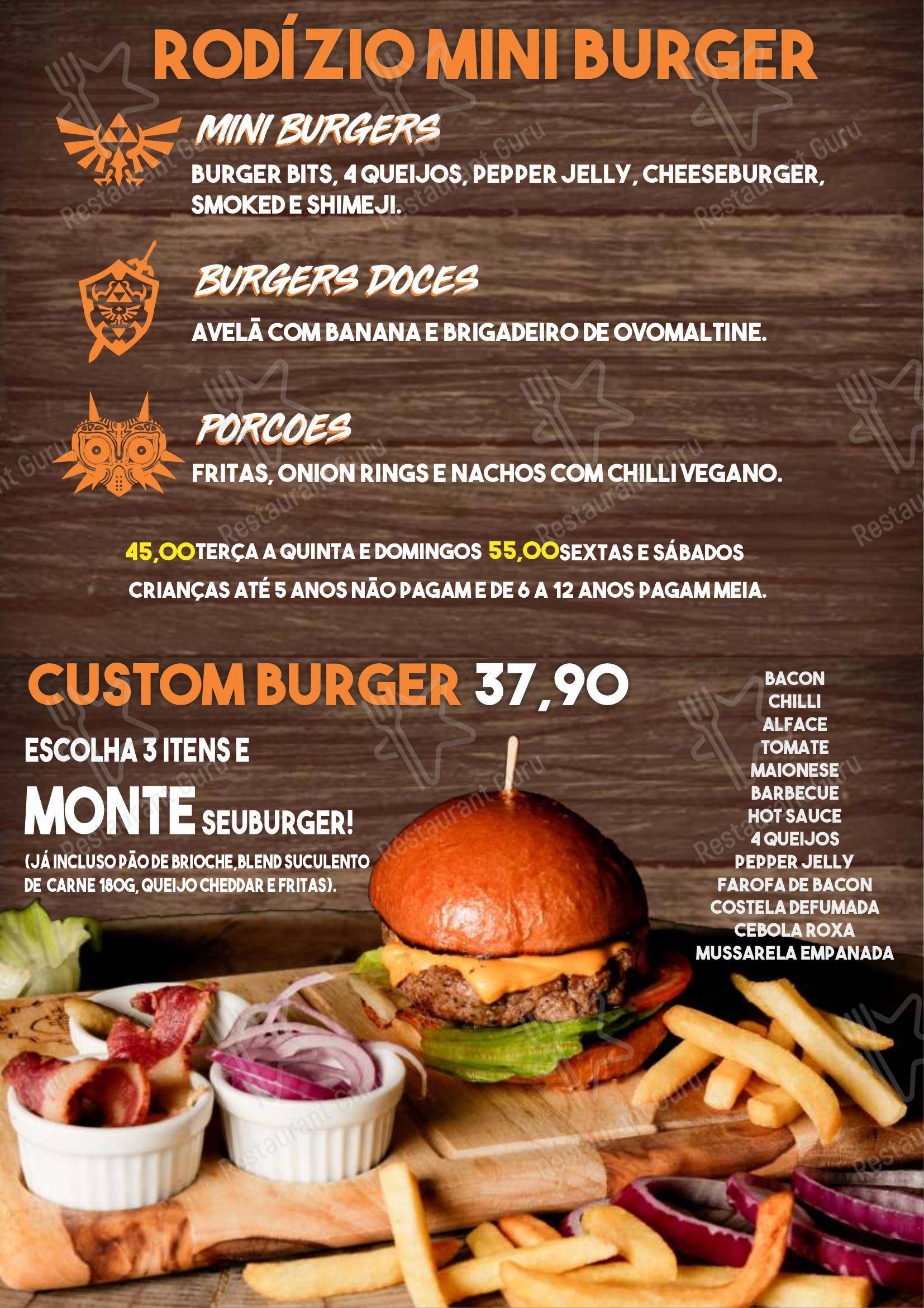 Menu em BurgerBits restaurante, Santo André