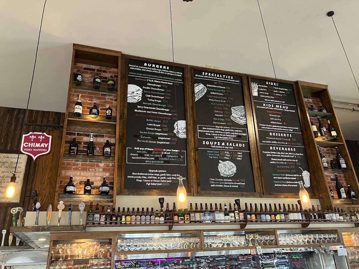 Menu at Burgers & Brew pub & bar, Chico, 301 Broadway St