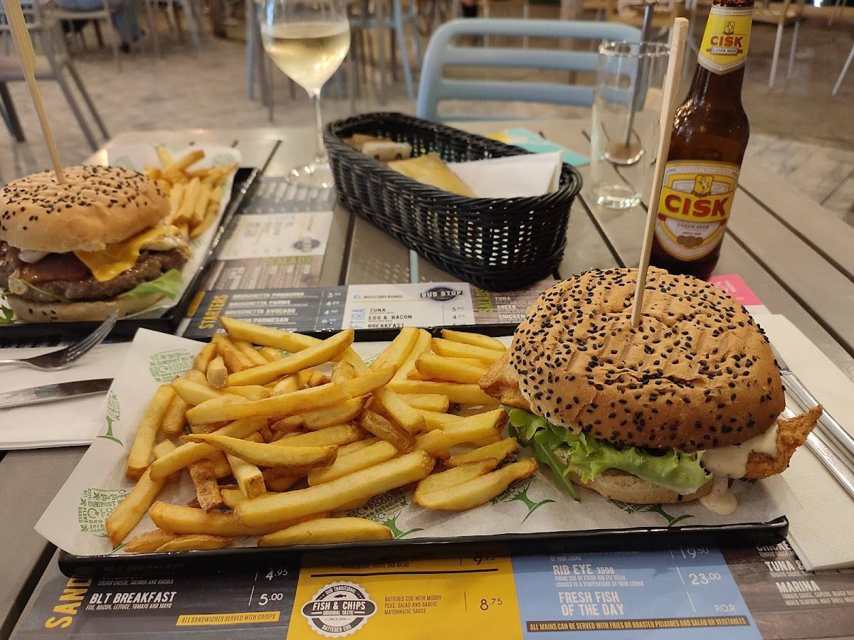 Menu at Bus Stop Lounge restaurant, Gzira