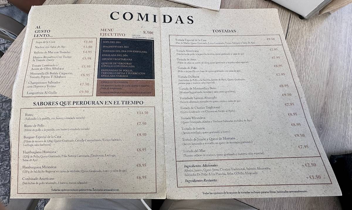 Menu em CASA DAS TOSTAS restaurante, Porto