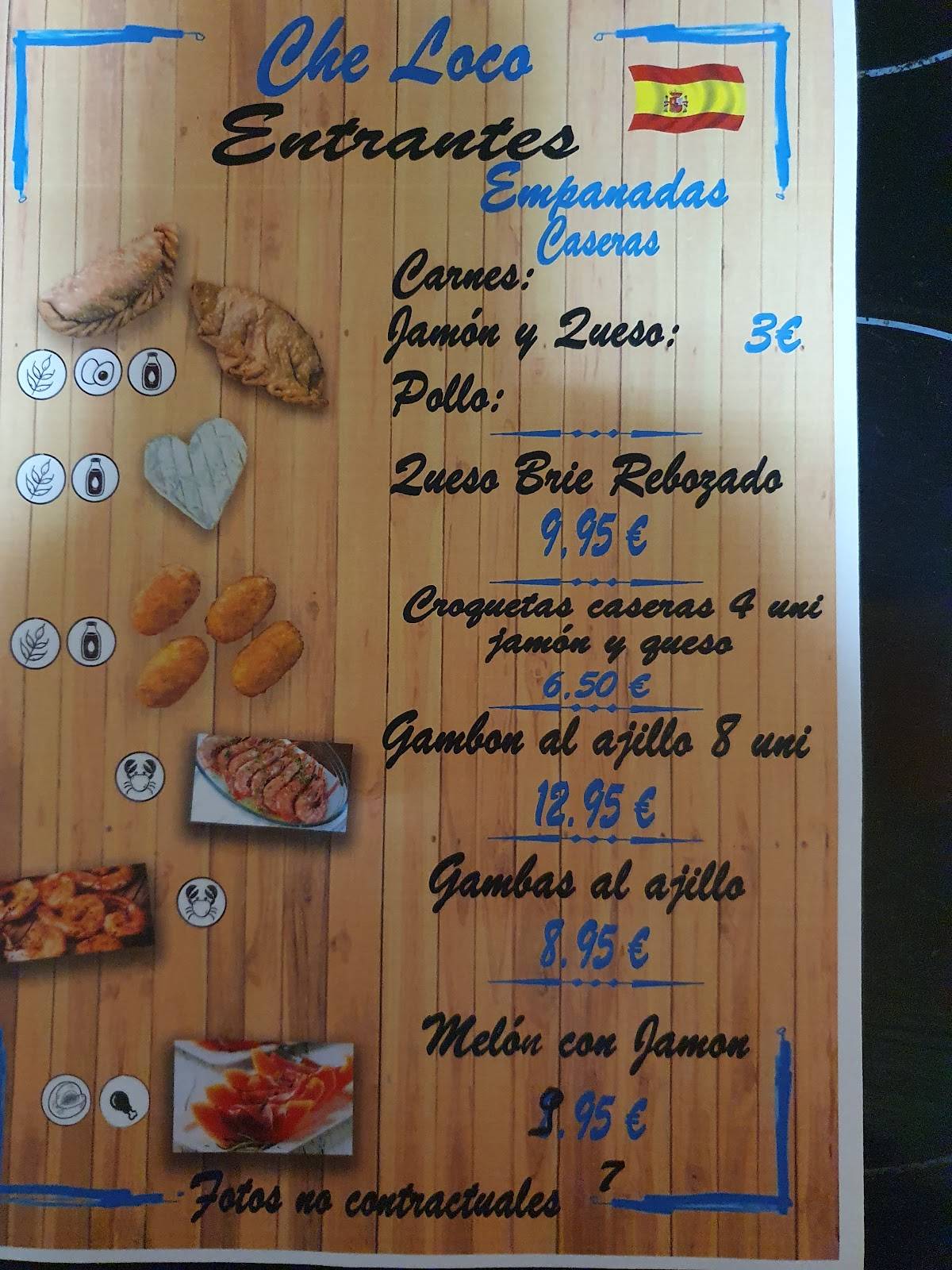 Carta del restaurante CHE LOCO - Asador Argentino, Torrevieja