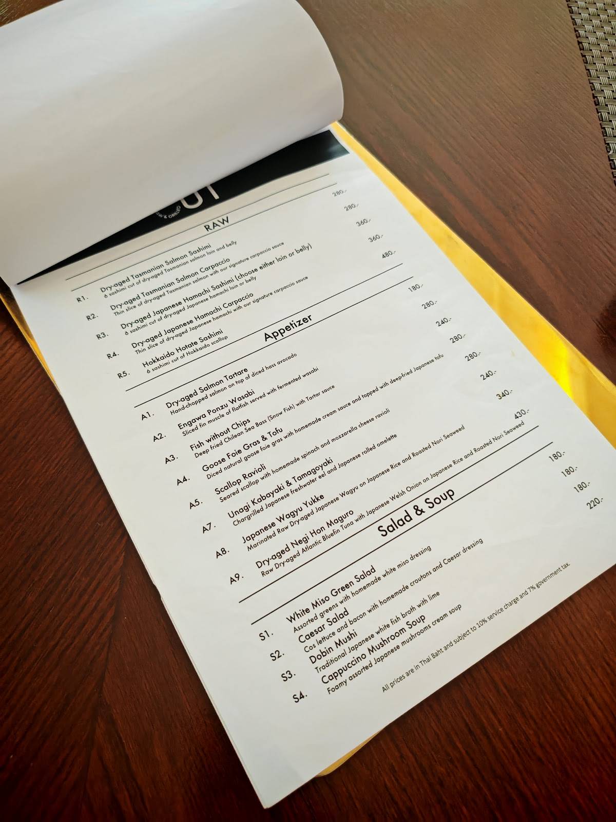 Menu at CHEZ MILINE restaurant, Bangkok, 218 Sukhothai Rd
