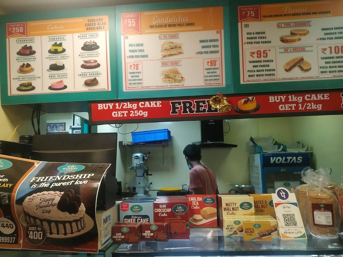 Menu at CK's Bakery Anna Nagar, Chennai, 18th Main Rd