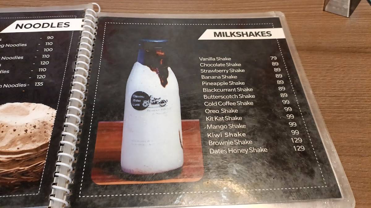 Menu at CLASSIC RIDER CAFE PONDICHERRY, Puducherry