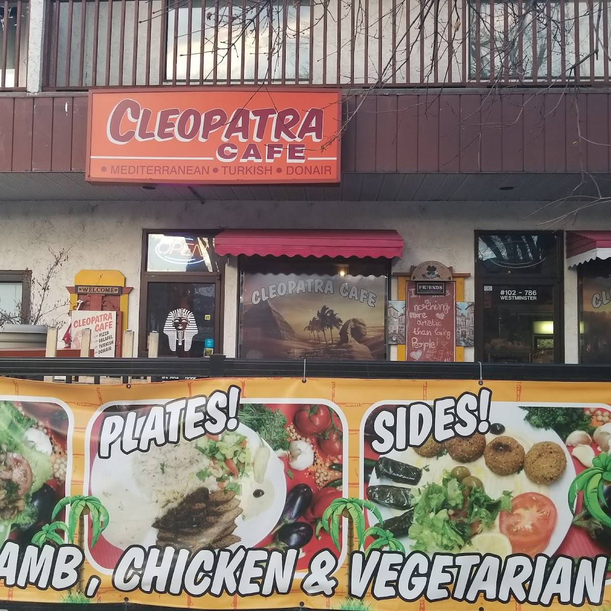 Menu at CLEOPATRA RESTAURANT, Summerland