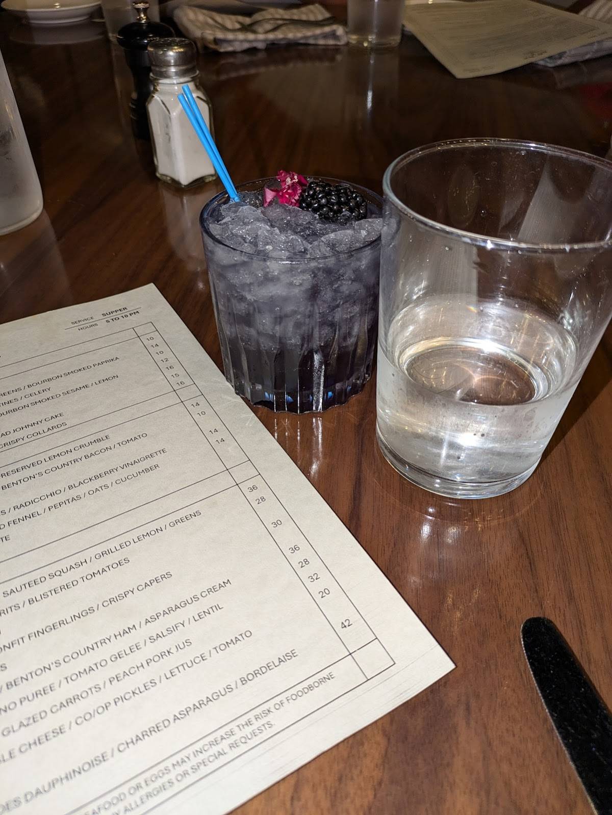 Menu at CO/OP Community Table + Bar, Huntsville