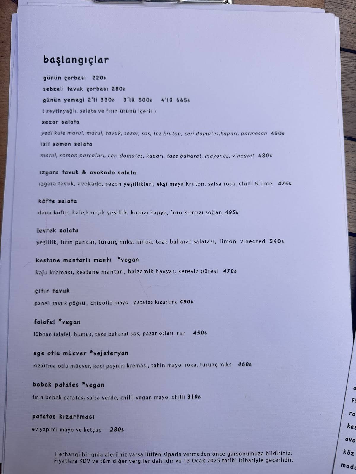 Speisekarte von 700 GRAM cafe, Istanbul, Cafer Ağa Mahallesi Ruşen Ağa ...