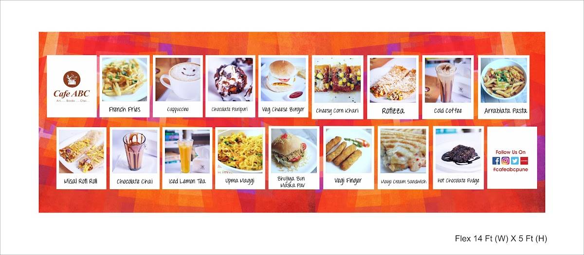 Menu at Cafe ABC - Art Books and Chai, Pune, Speciality Business Center