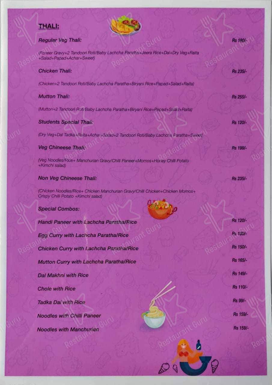 Menu at Café Ahoy by Jahaji Rasoi, Lucknow