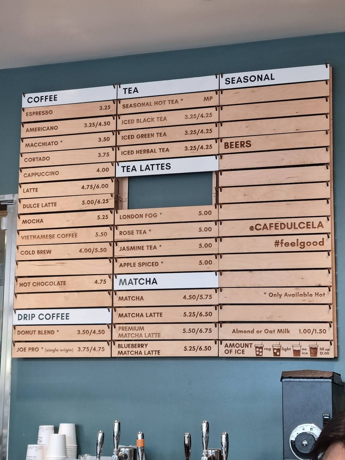 Menu at Cafe Dulce (USC Village), Los Angeles, McClintock Ave Ste 1420