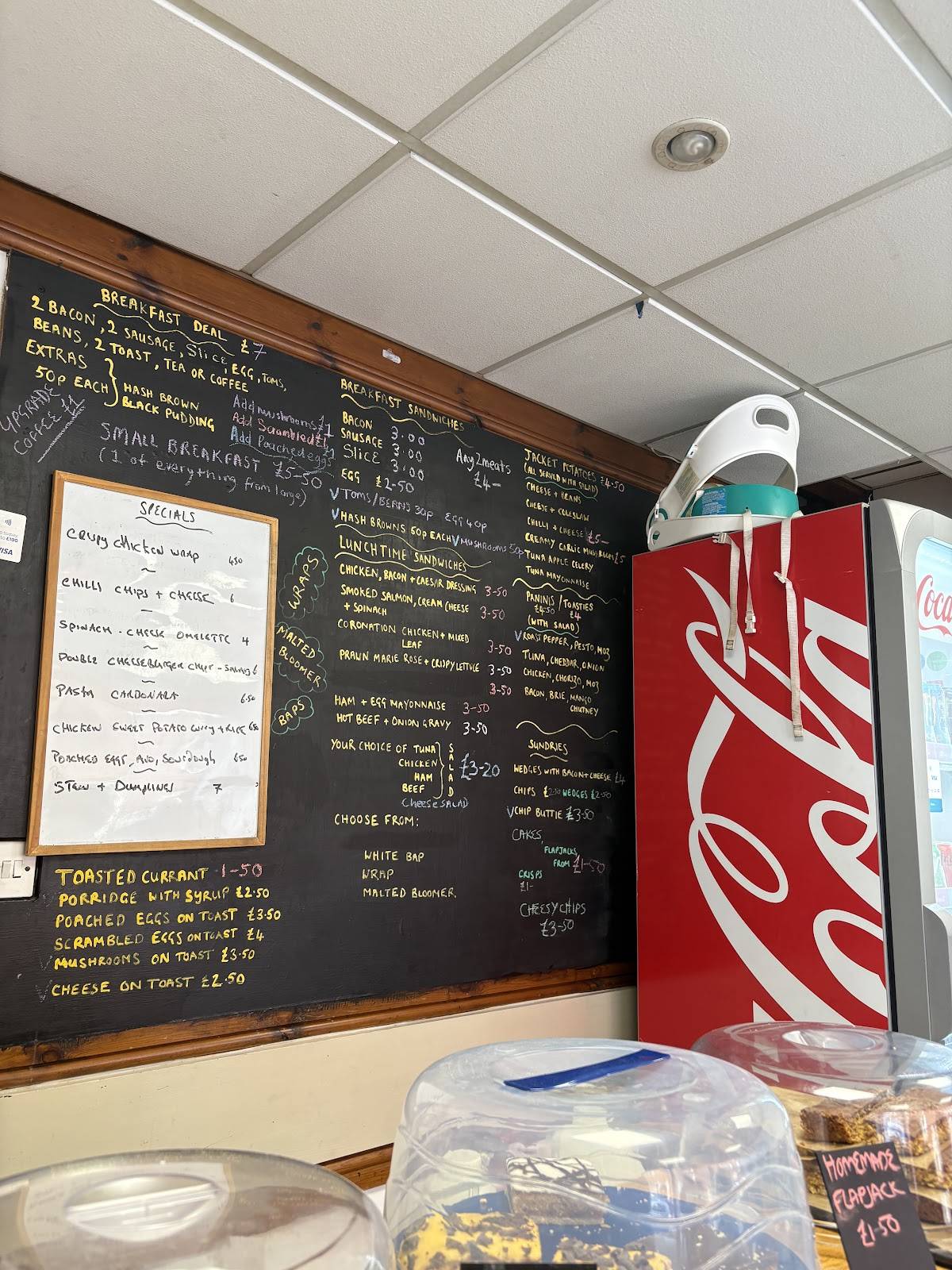 Menu at Cafe Fude, Leeds