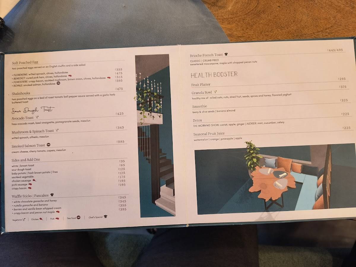 Menu at Cafe Olio, Chandigarh