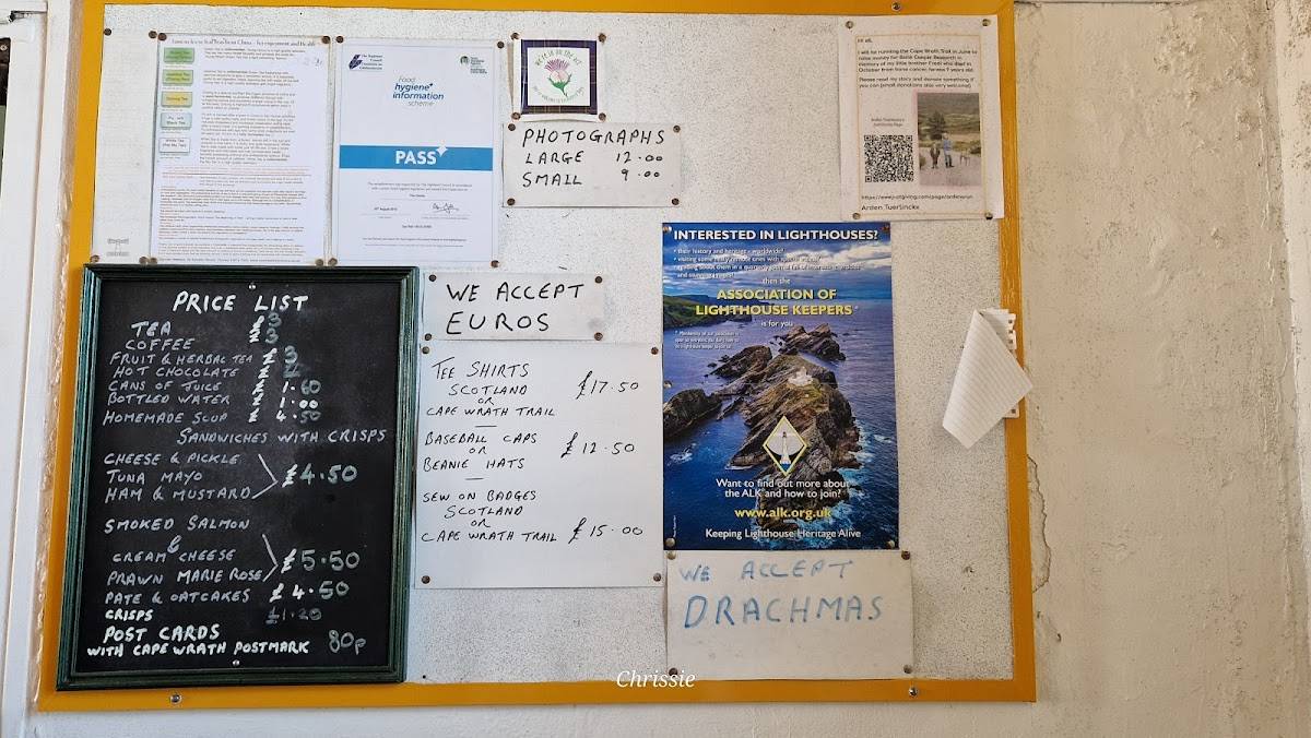 Menu at Ozone Cafe, England