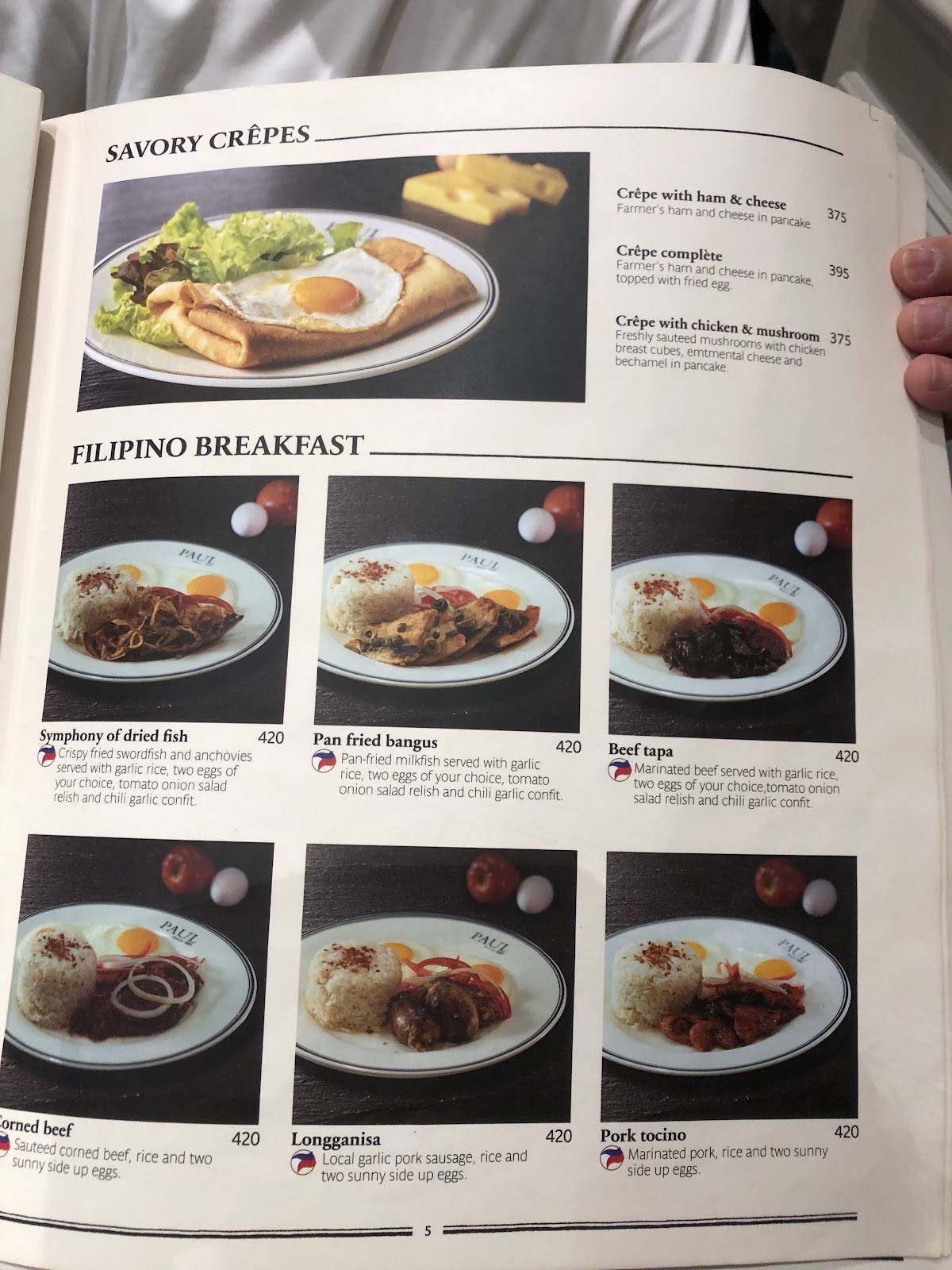 Menu at PAUL Boulangerie et Patisserie - Powerplant Mall cafe, Makati