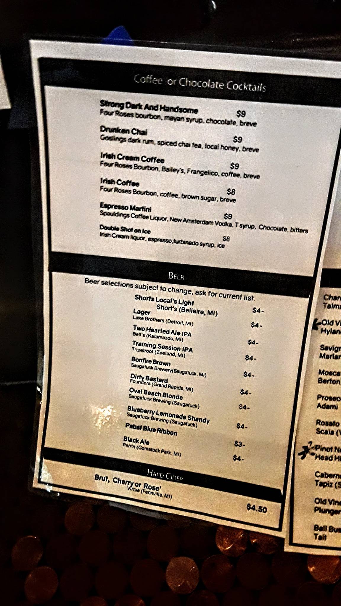 Menu at Root Cafe - Fennville, Fennville