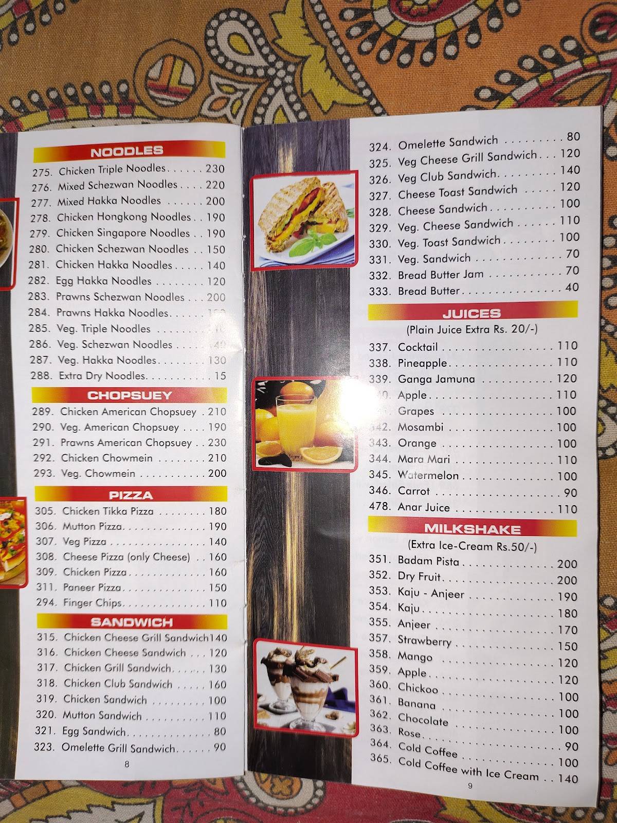 Menu at New Cafe Sahar The Family Restaurant, Mumbai, Sahar Rd