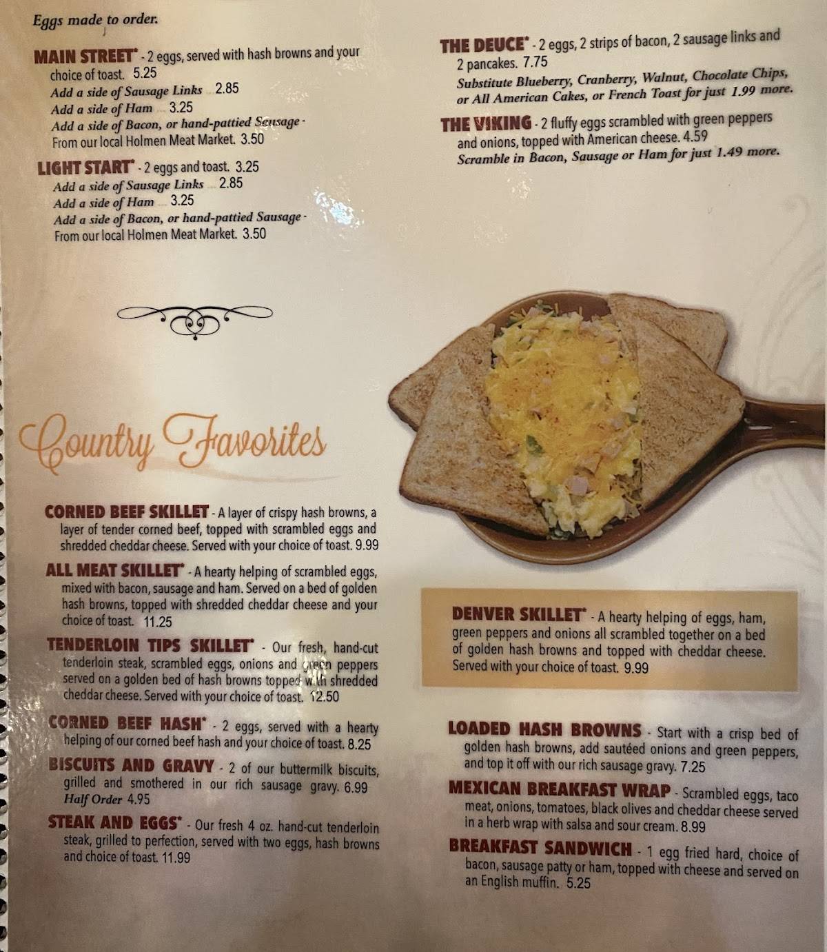 Menu at Su Casa Pub & Grill, Holmen