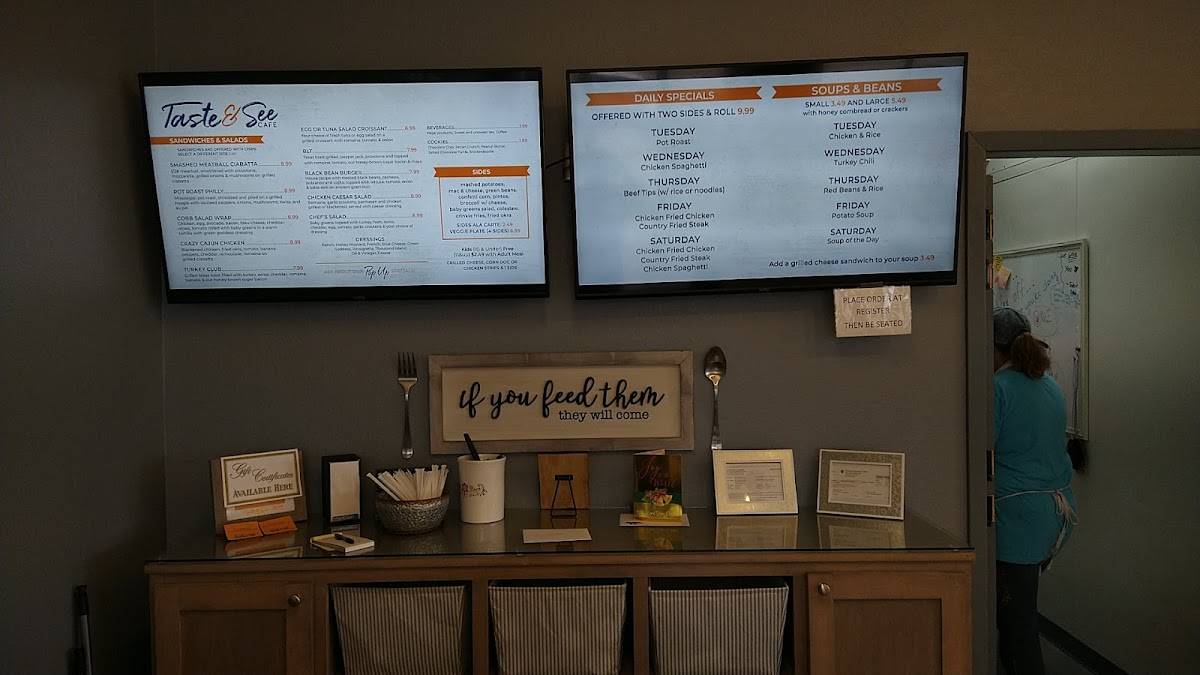 Menu at Taste & See Cafe, Fort Smith