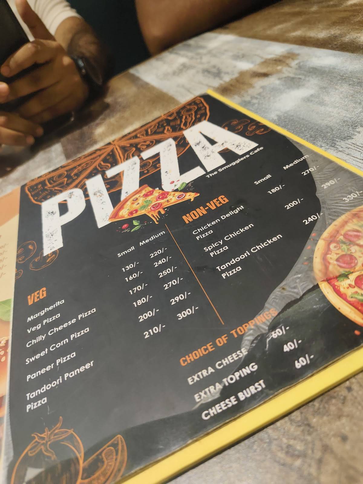 Menu at The Smugglers Cafe, Daund