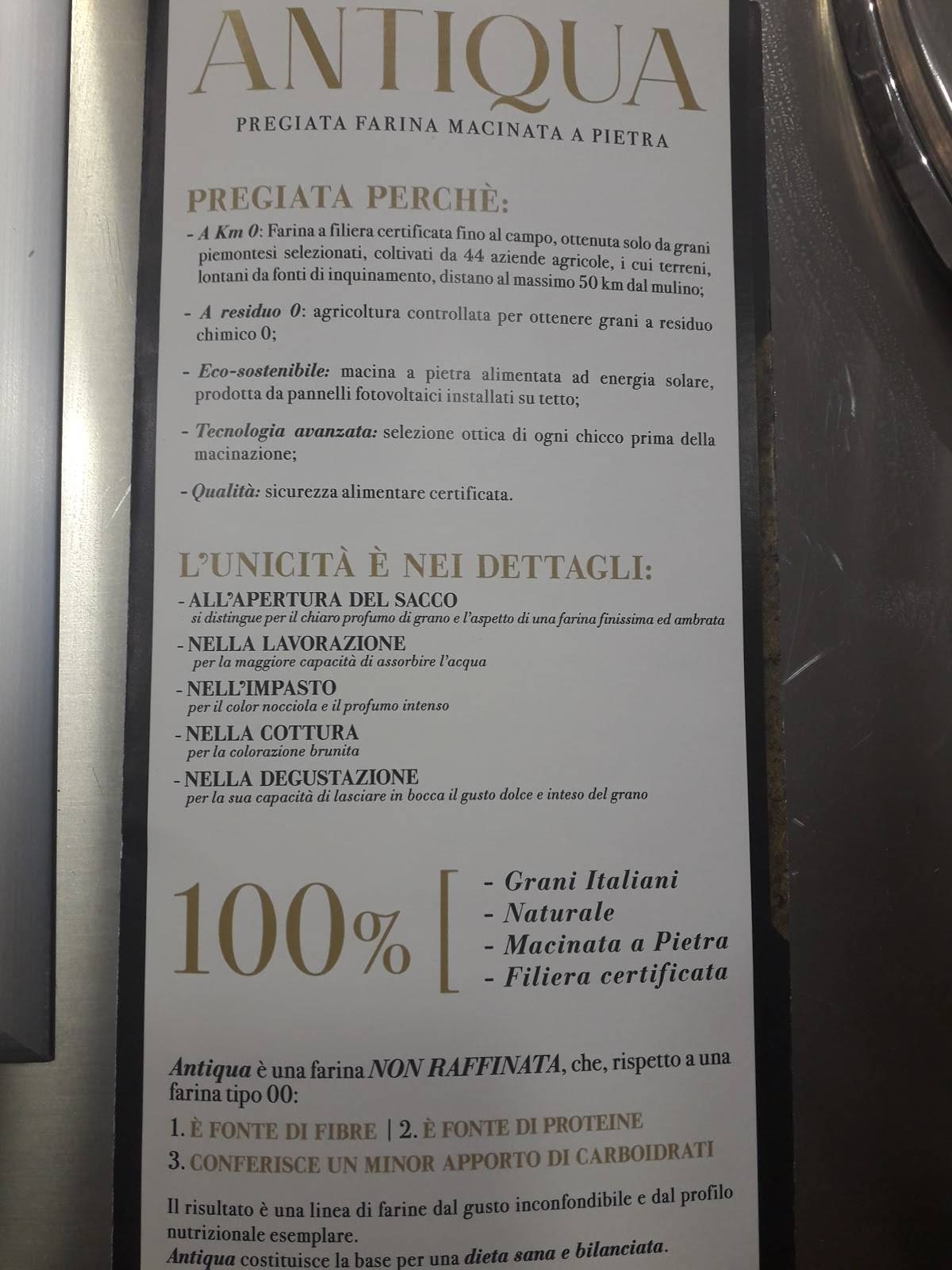 Menu at Bar Centrale, Valenzano