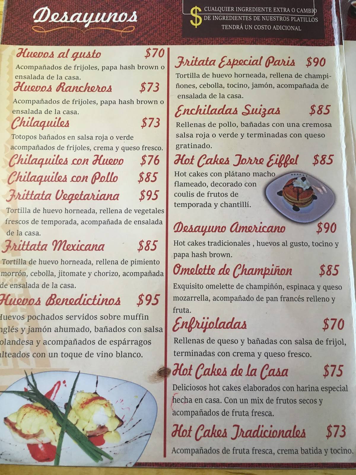 Carta de Nuevo Cafe París, Chapala, Priv. Francisco I. Madero 423
