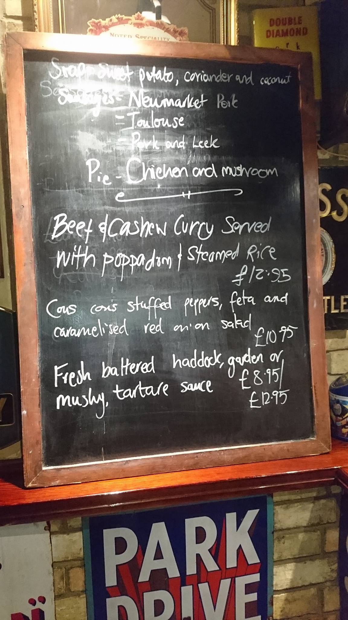 Menu at Red Lion (Hotel) pub & bar, Cambridge, 27 High St