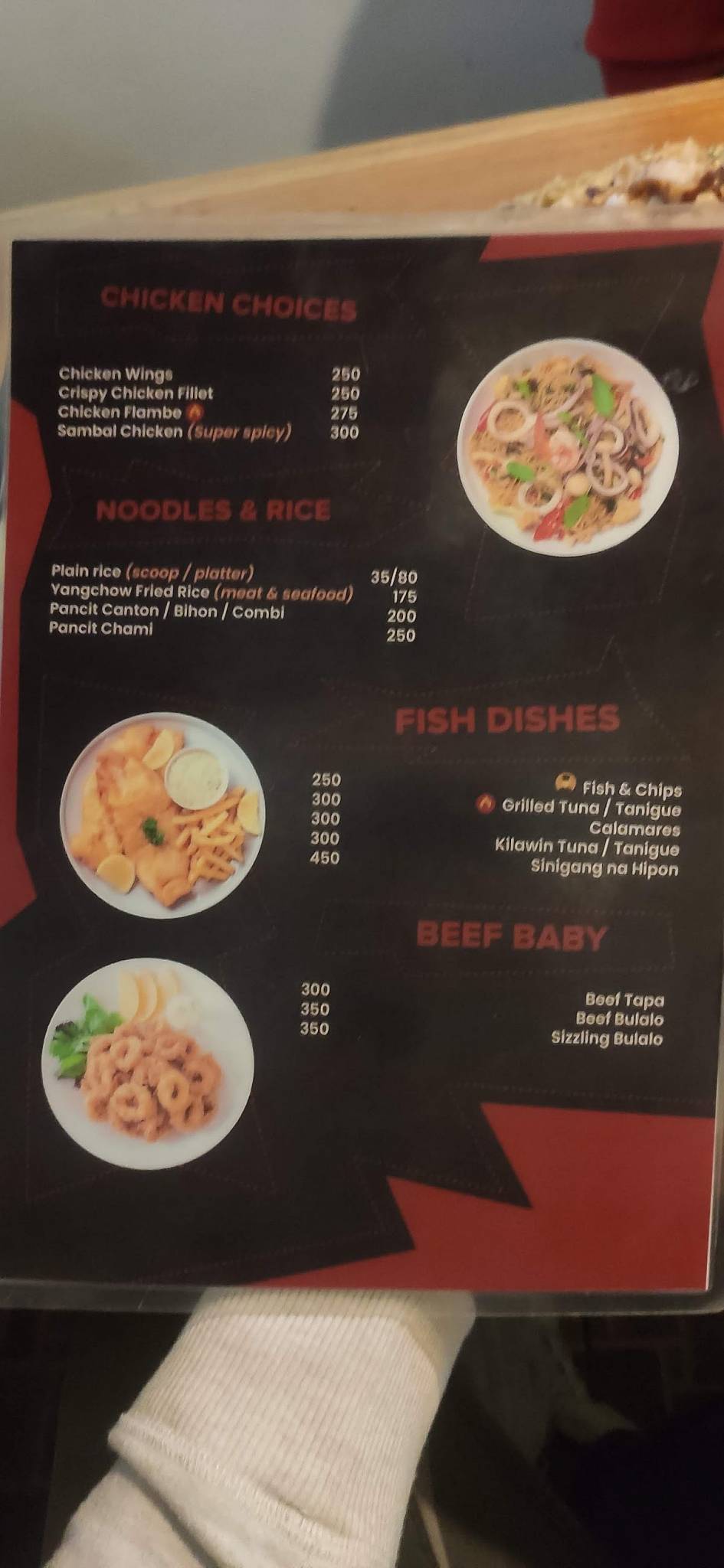 Menu at Camp Hut Restaurant, Taguig