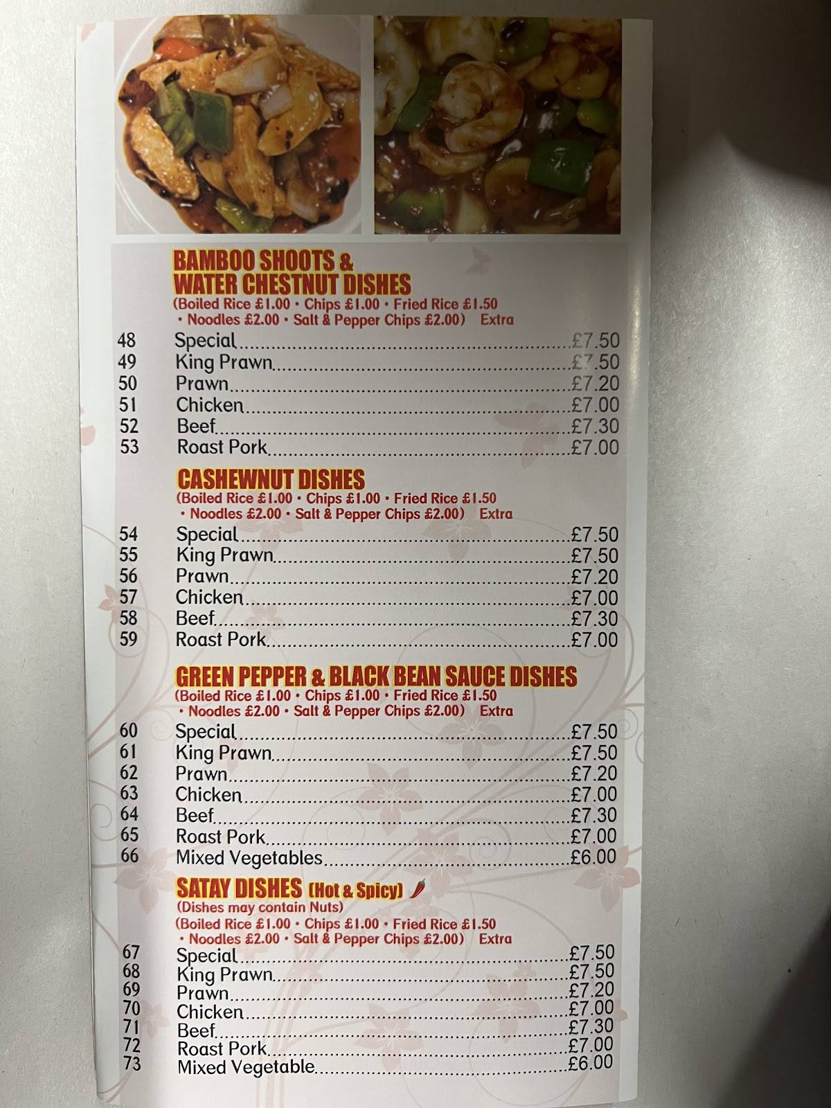 Menu at Canton Kitchen fast food, Bridlington