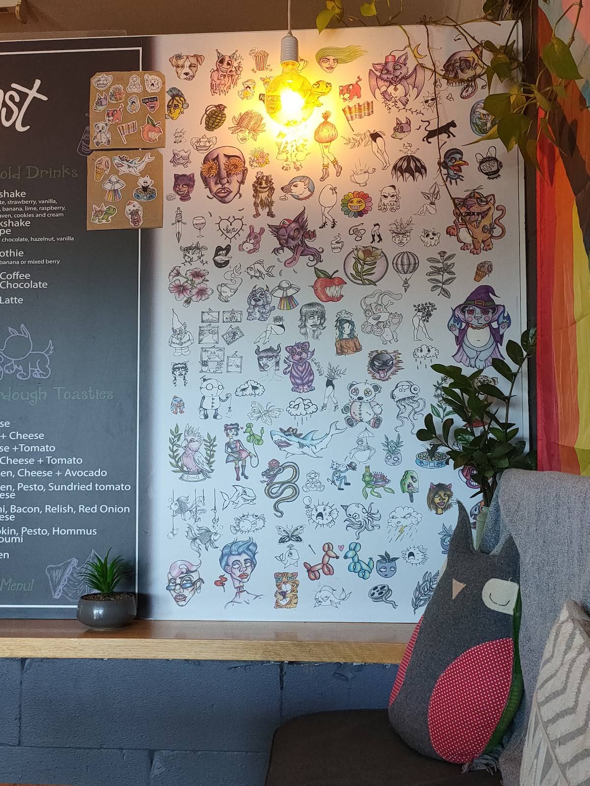 Menu at Burnt Toast restaurant, Cape Woolamai