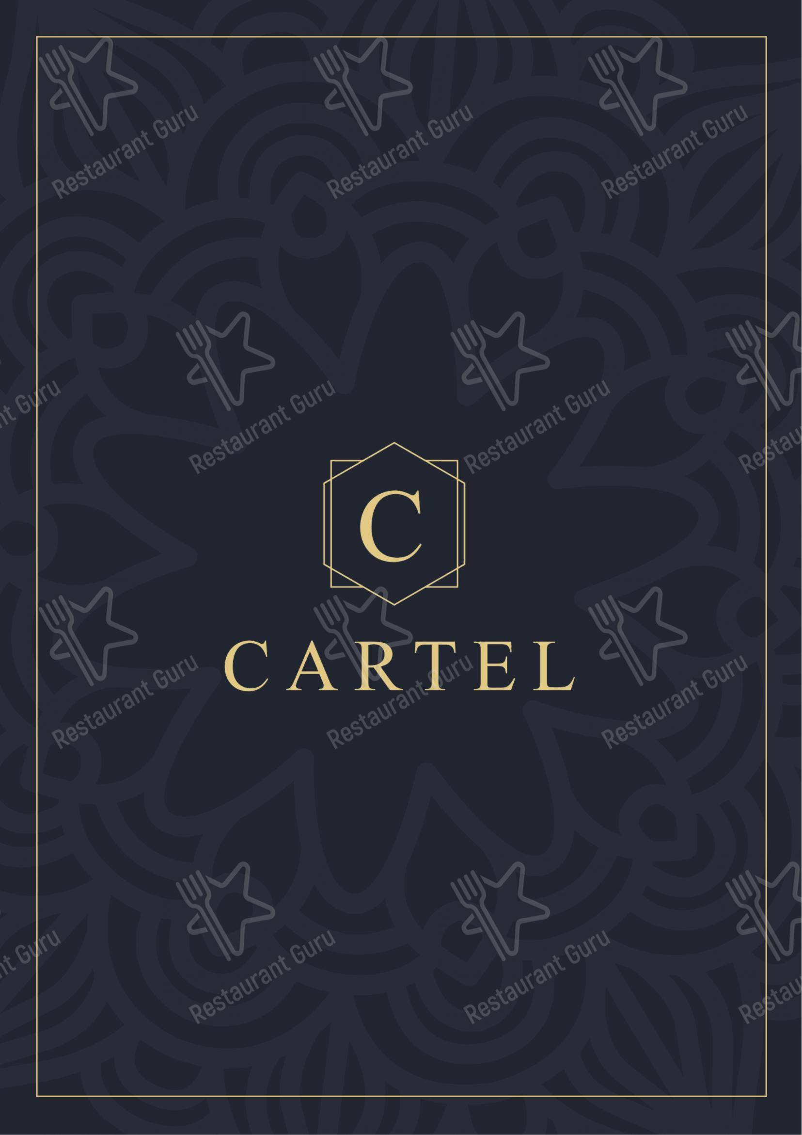 Menu at Cartel Brasserie & Grill restaurant, Northampton