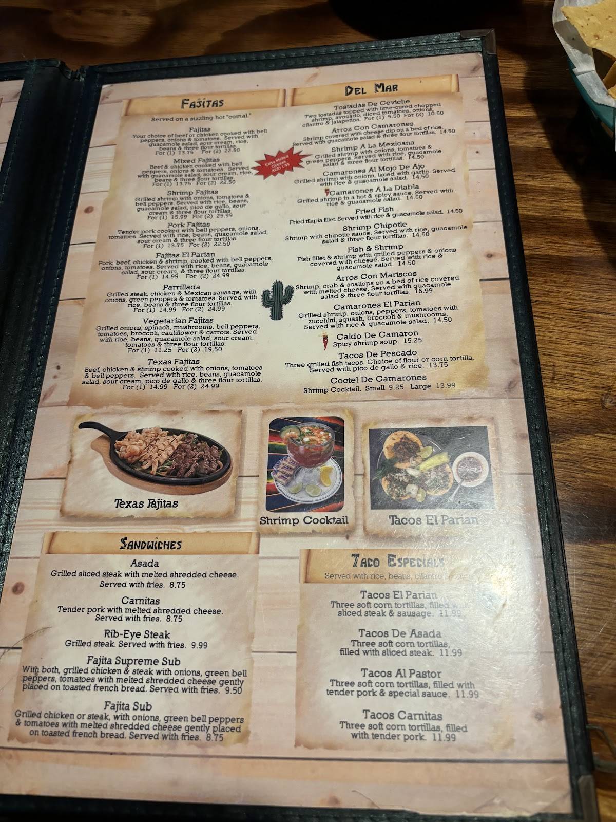Menu at Casa Rica Family Mexican Restaurant, Hartwell