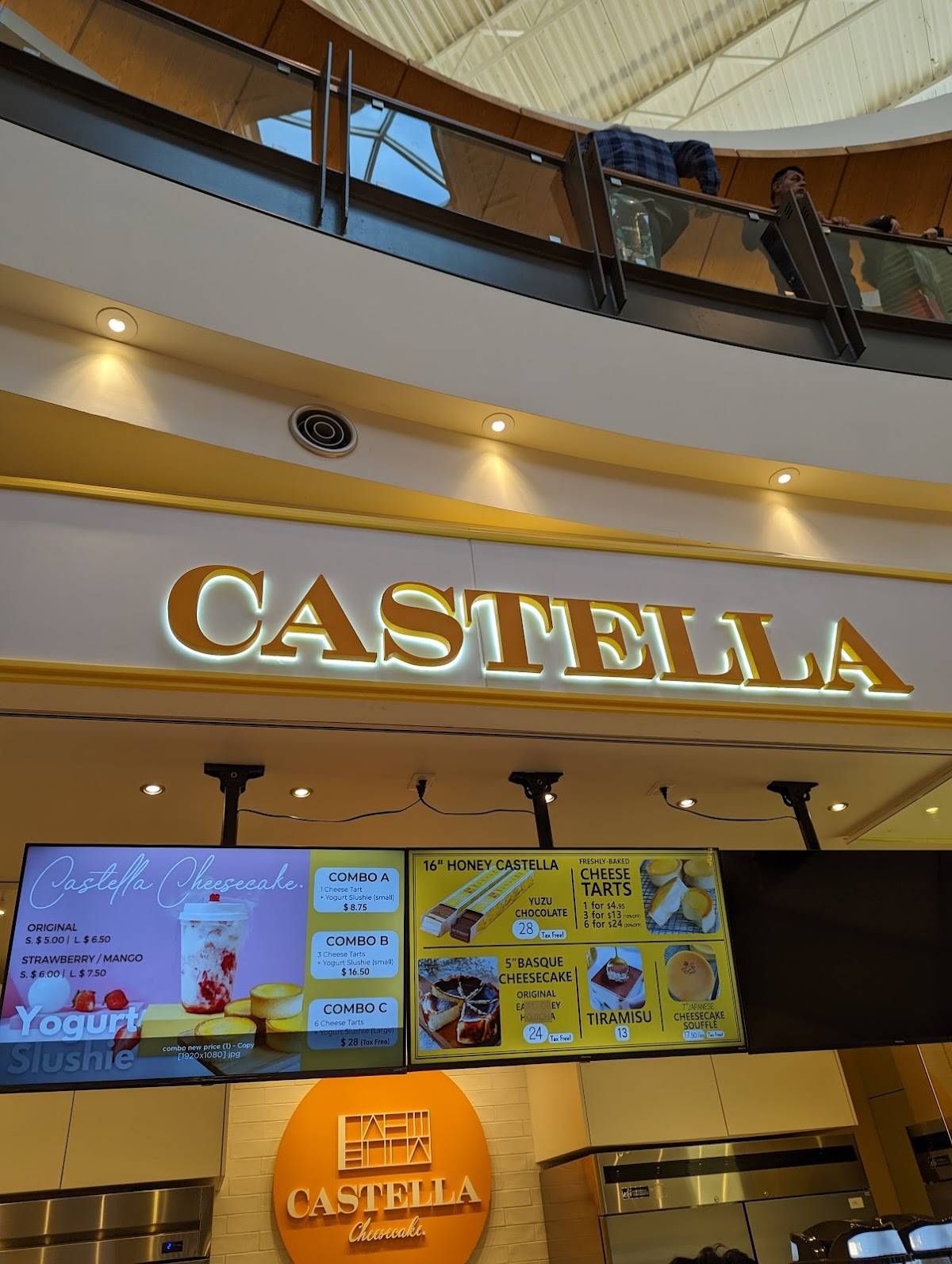 Menu at Castella cheesecake Chinook Centre desserts, Calgary