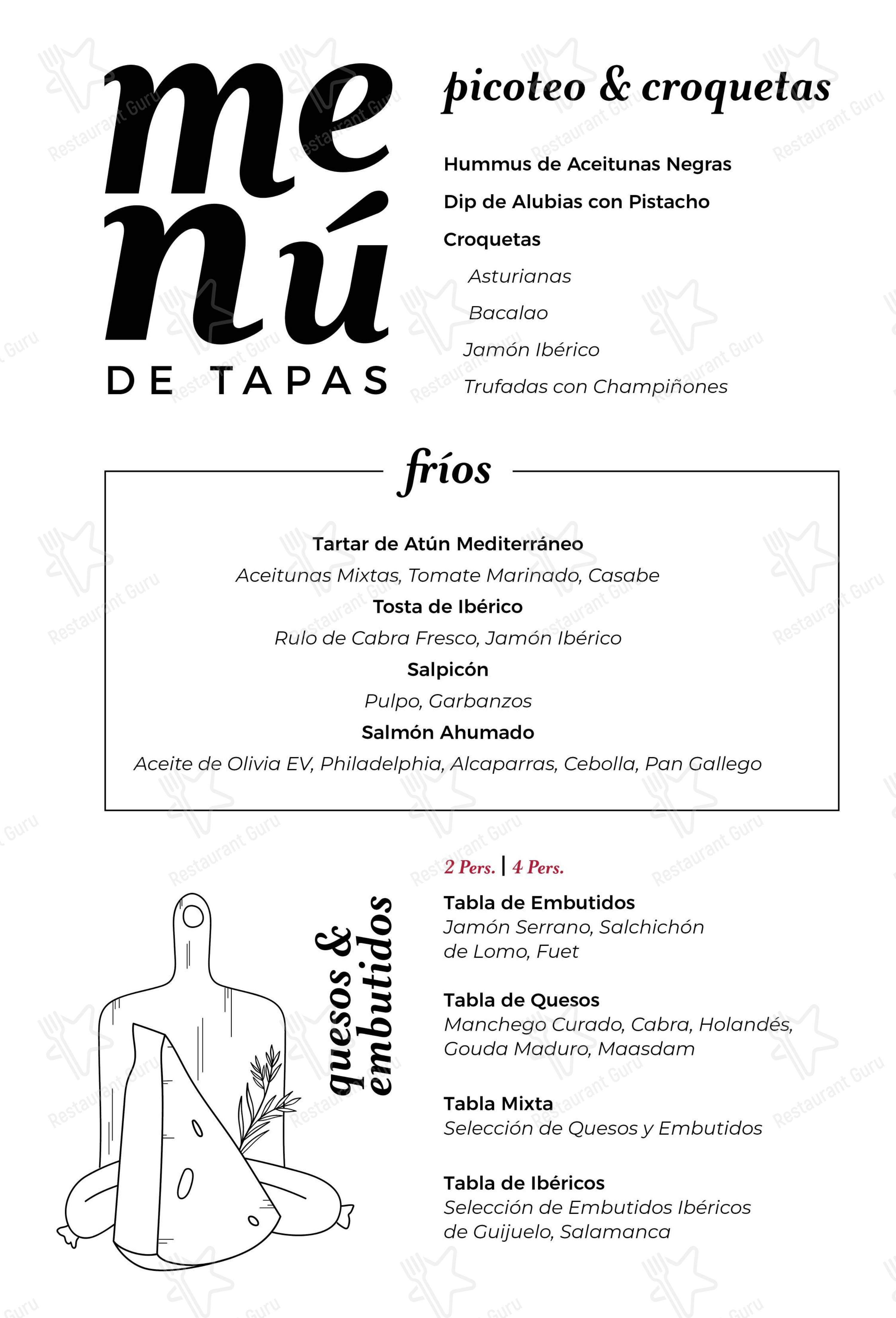 Carta del pub y bar Cava Alta, Santo Domingo, Calle Agustin Lara esa ...